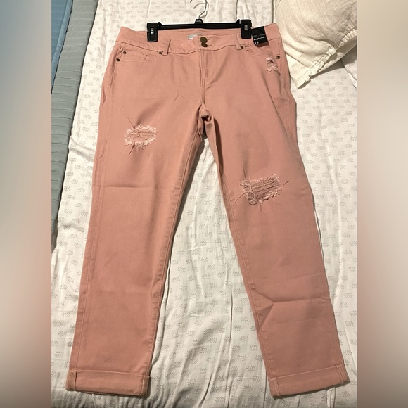 New York & Company | Jeans | Nyco Pink Boyfriend Ripped Jeans | Poshmark
